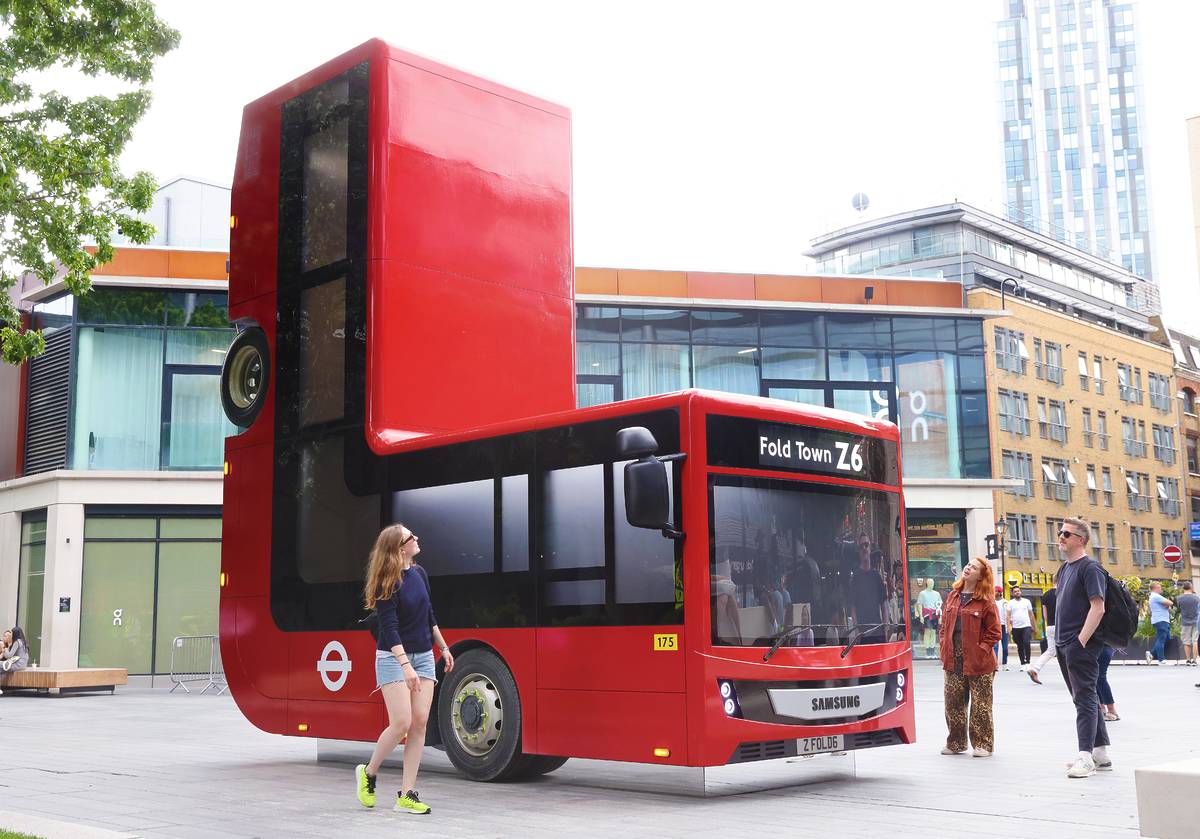 Folded Sculptures Pop Up Across London