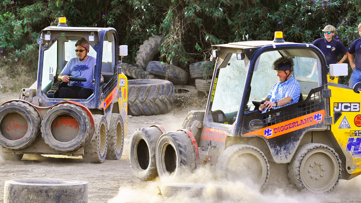Ride And Operate Real Diggers At This Unique Amusement Park