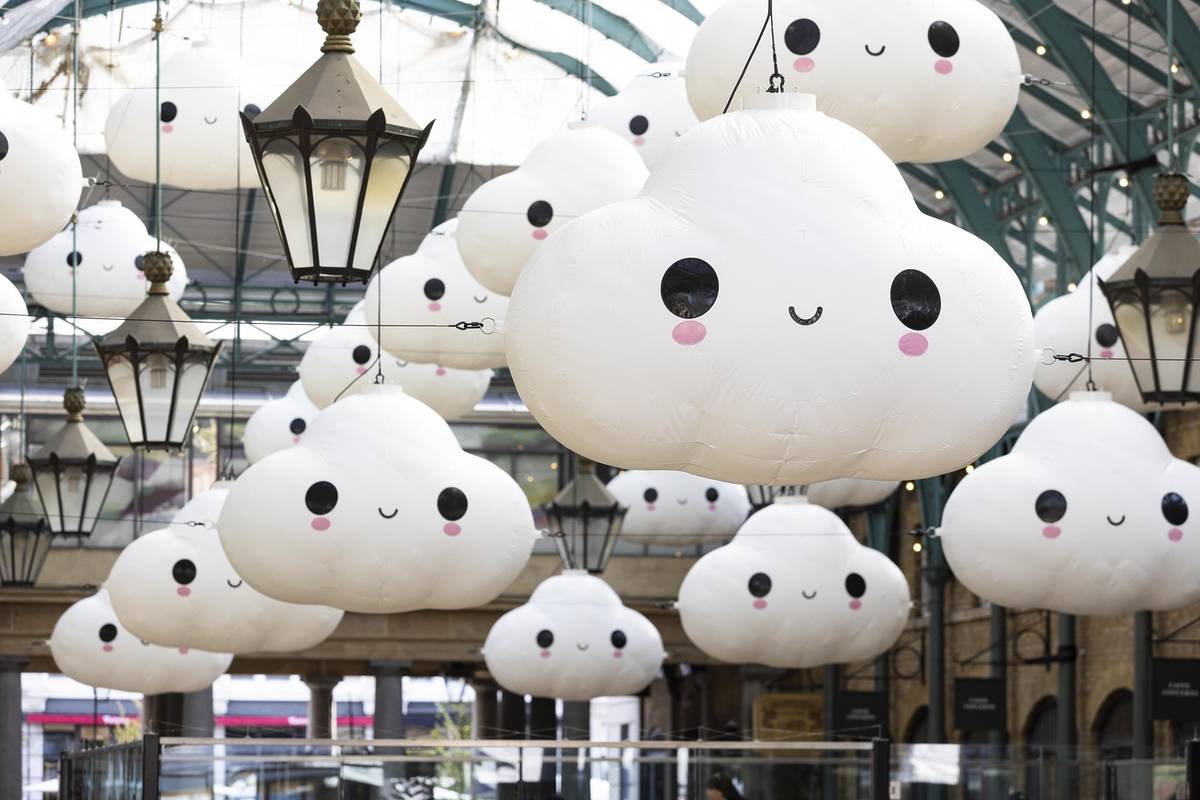 A 'Little Cloud World' Installation Has Landed In Covent Garden