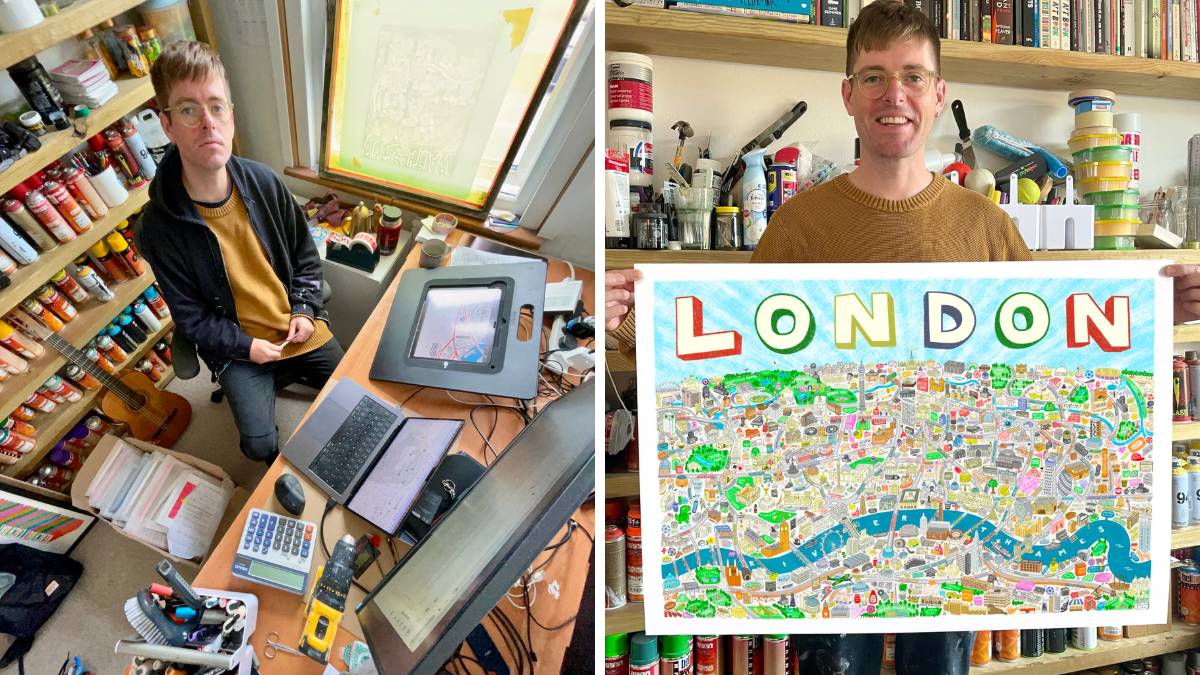 A London Street Artist Has Created This Detailed Map Of The City