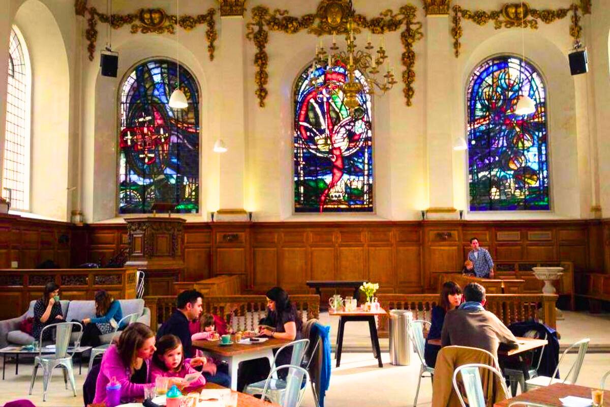 An Adorable Café Is Hidden Inside This Striking Church In The City