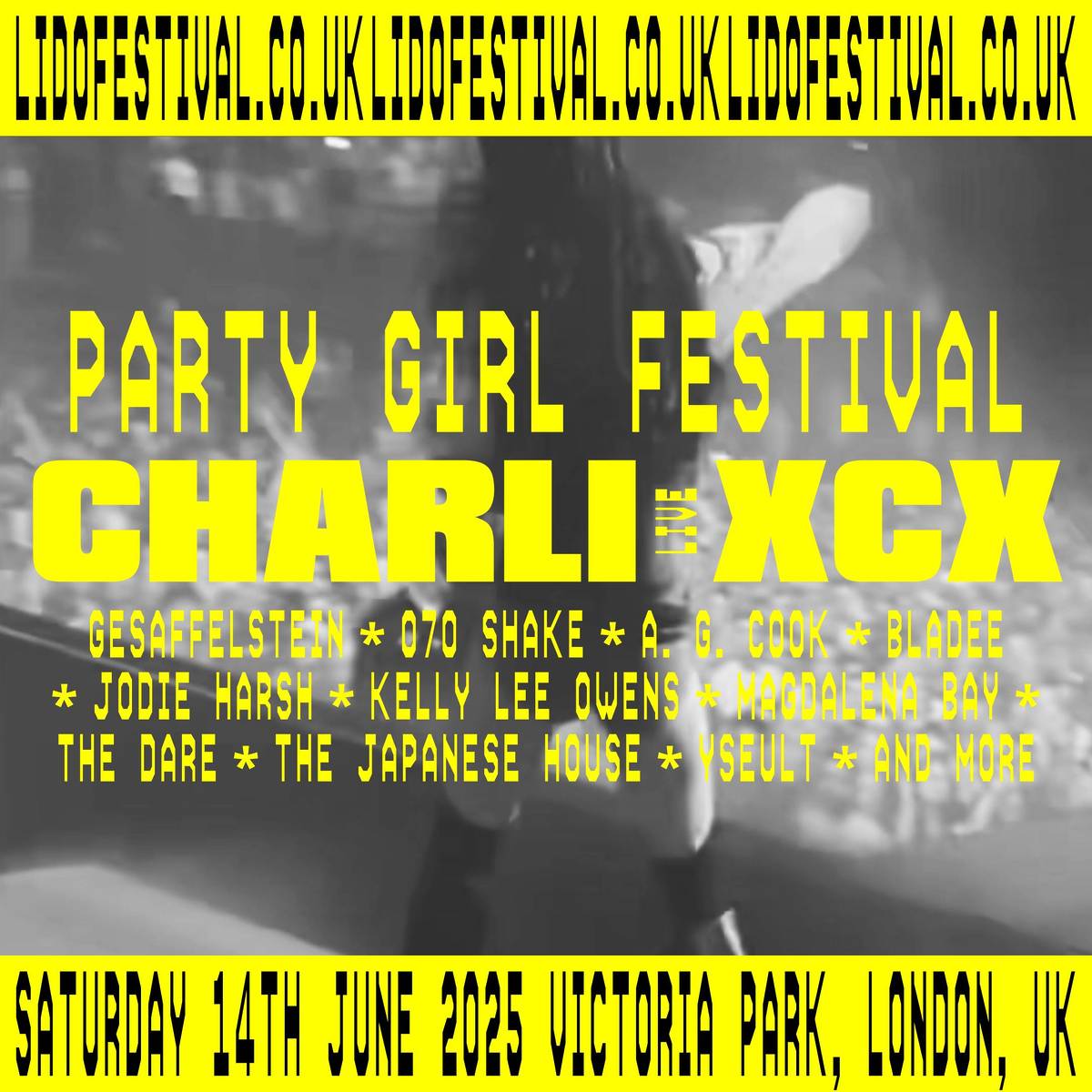Charli XCX será cabeza de cartel y comisaria de la jornada del LIDO Festival 2025