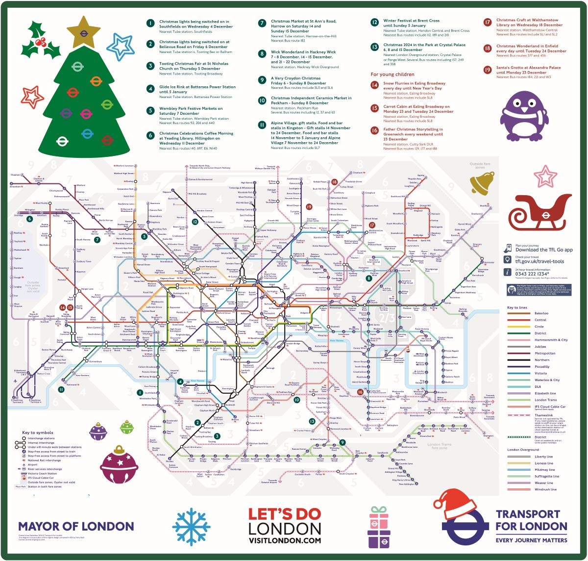 TfL Has Created A Handy Map Of London's Christmas Attractions