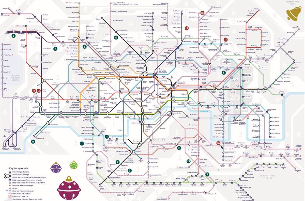 TfL Has Created A Handy Map Of London's Christmas Attractions