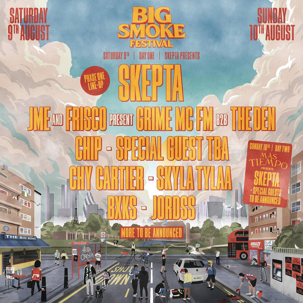 Skepta 'Big Smoke' Festival retorna para evento de dois dias em Londres