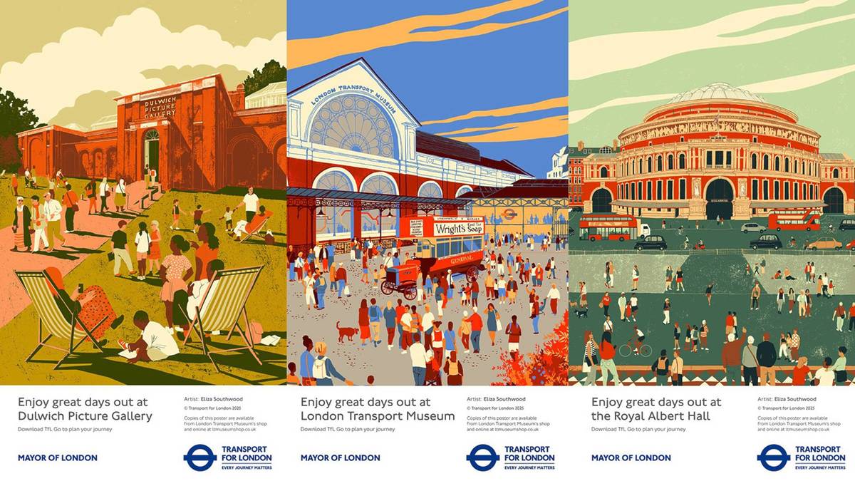 Vibrant New Posters To Be Displayed On The London Underground