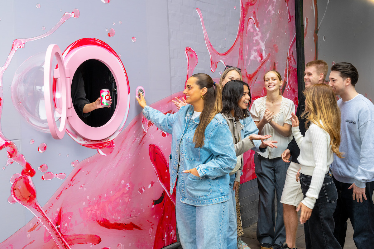 Get Free 7UP® Pink Lemonade At A Pop-Up Window In Old Street