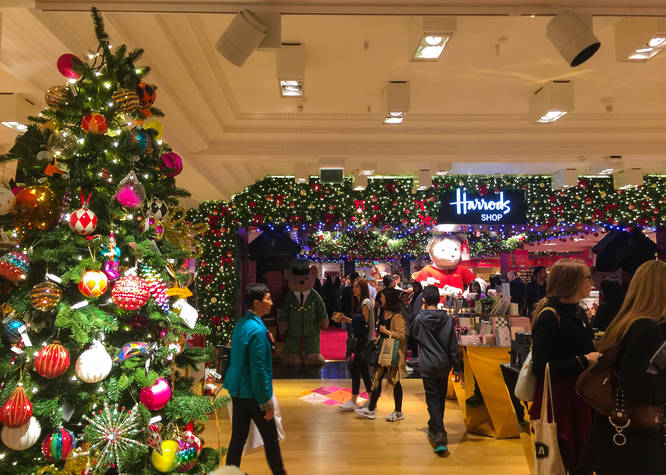 Harrods' Magical Christmas Shop Has Officially Opened