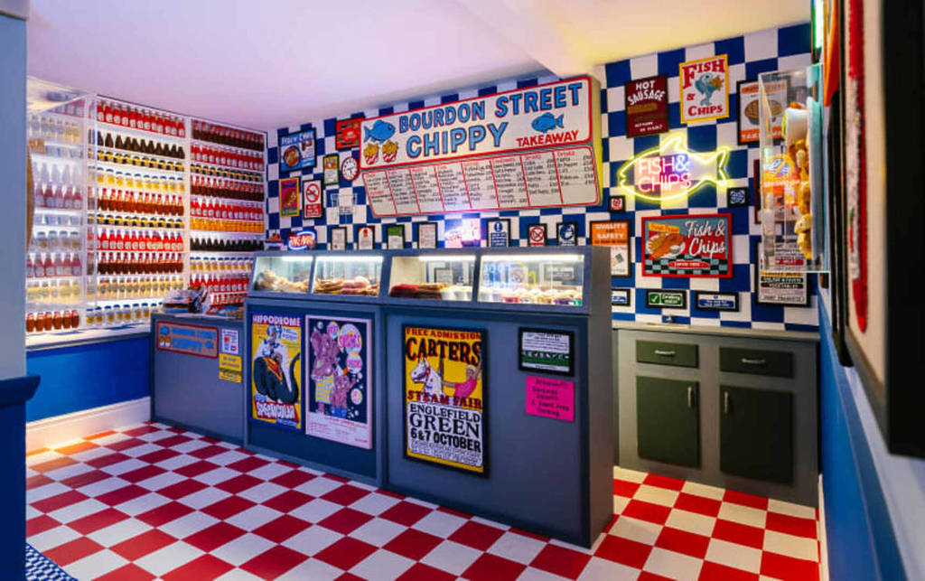 This Fish & Chip Installation In Mayfair Is Made Entirely Out Of Felt