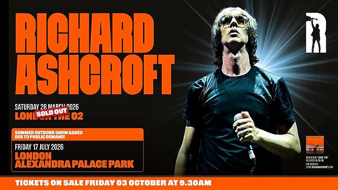 Richard Ashcroft Has Announced A Giant Outdoor Headline Show For London ...