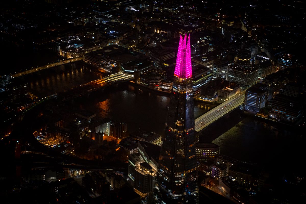 The Shard Will Light Up Pink Tonight To Mark The Start Of Breast Cancer ...