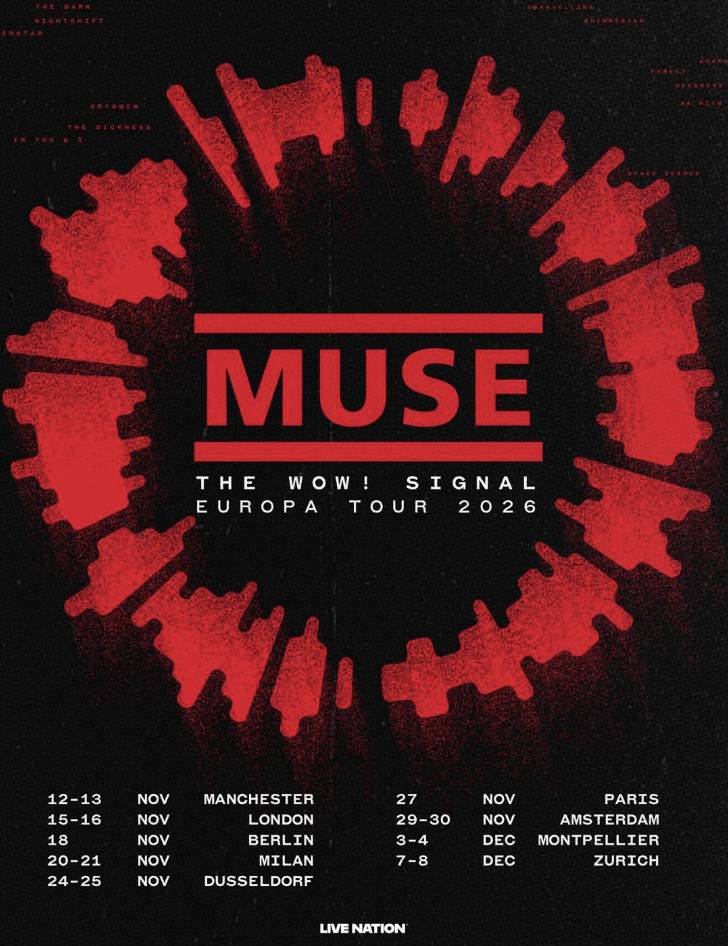 Muse have just announced a European tour with a huge pair of London ...