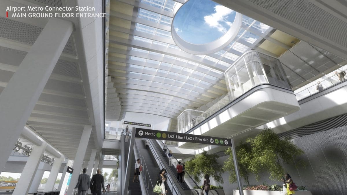 New Renderings Of The LAX Airport Metro Connector Station Have Been ...