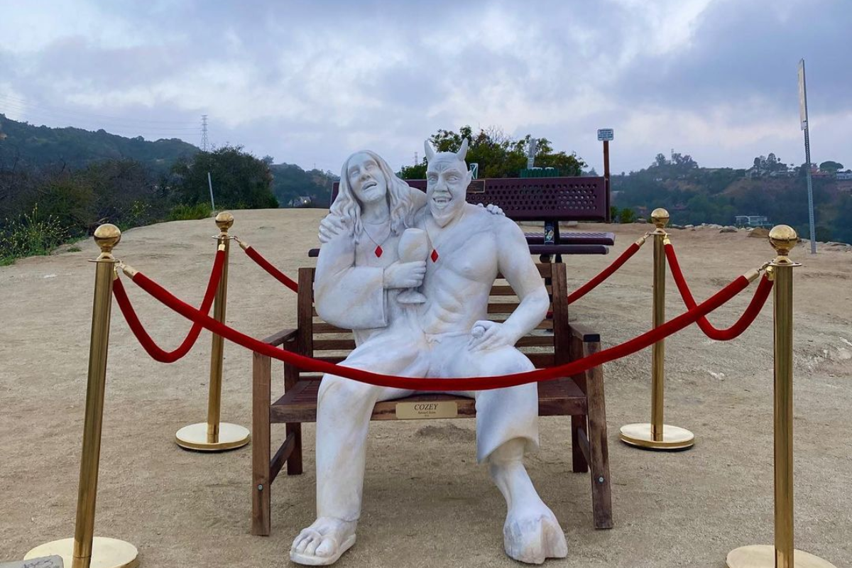 The Artists Who Placed A Mysterious Statue On Runyon Canyon Strike Again