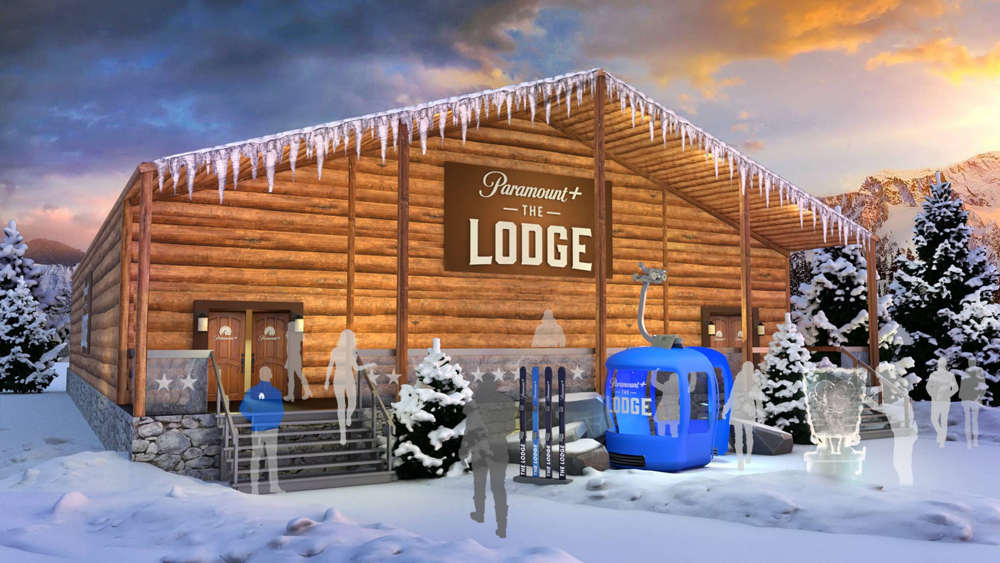 Paramount+ Is Building A Cozy Lodge Full Of Your Favorite Series In Mammoth