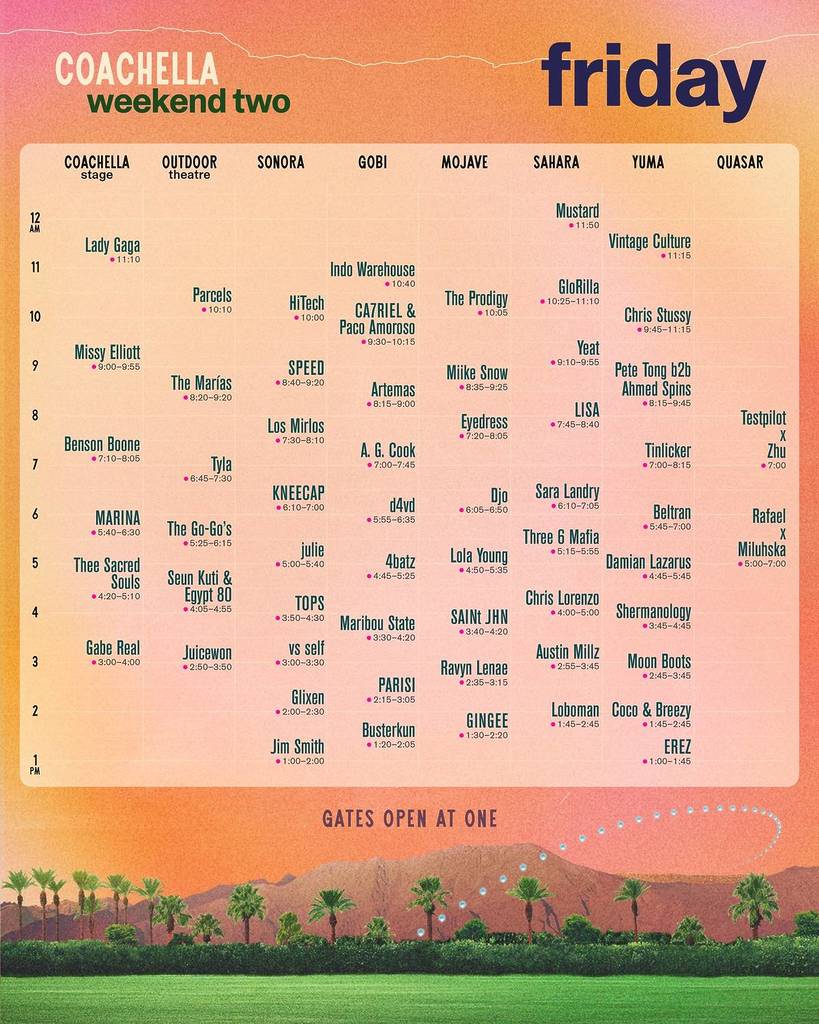 Coachella 2025 Map, Schedule, And What To Know Before You Go