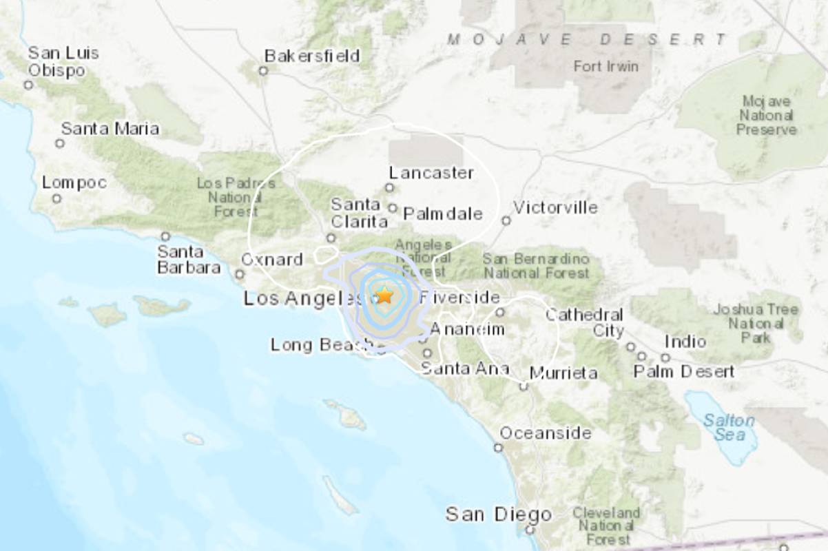 A 3.5 Magnitude Earthquake Shakes Up Los Angeles County