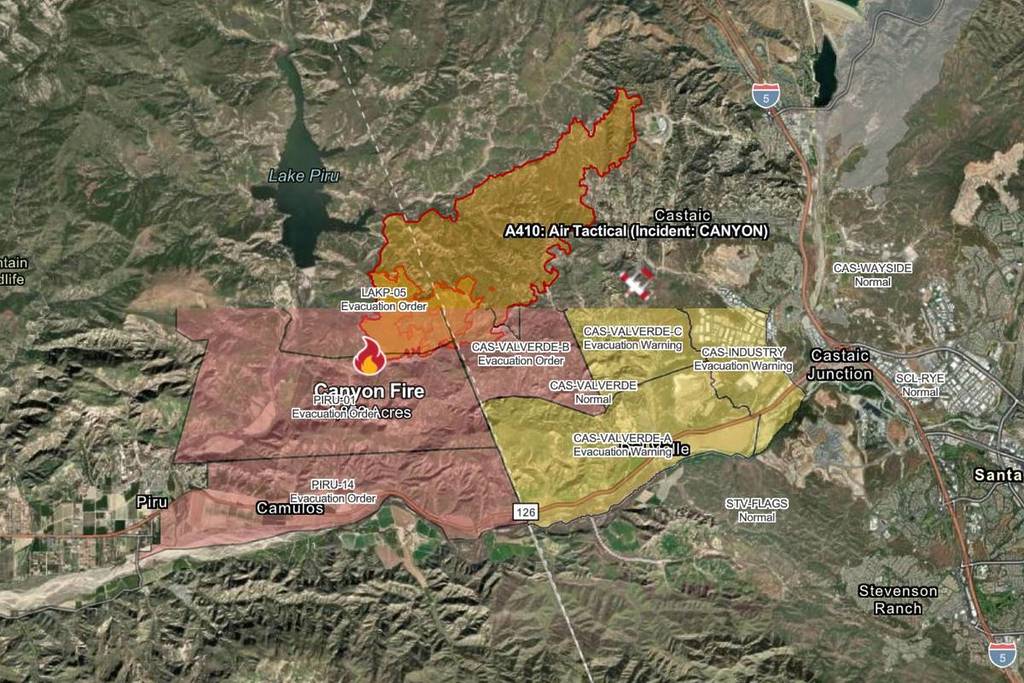 Evacuation For L.A. And Ventura Counties Due To The Canyon Fire