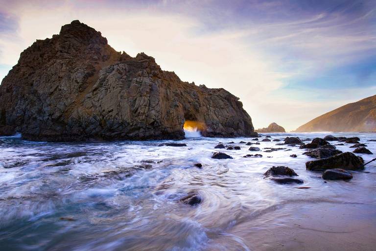 California Is Home To One Of The Few Purple Sand Beaches In The World