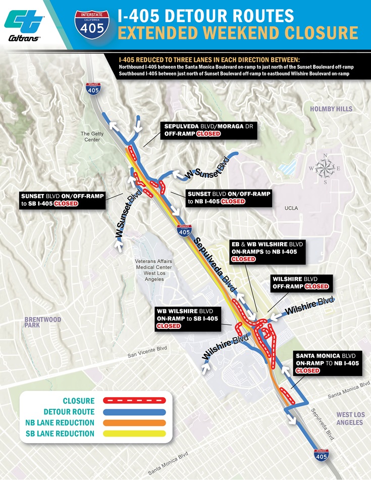 I-405 Closures Will Hit L.A. Drivers Through Mid-2026