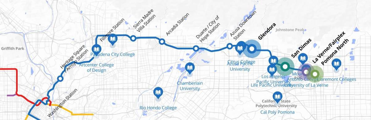 The L.A. Metro A Line Will Connect 19 Nearby College Campuses