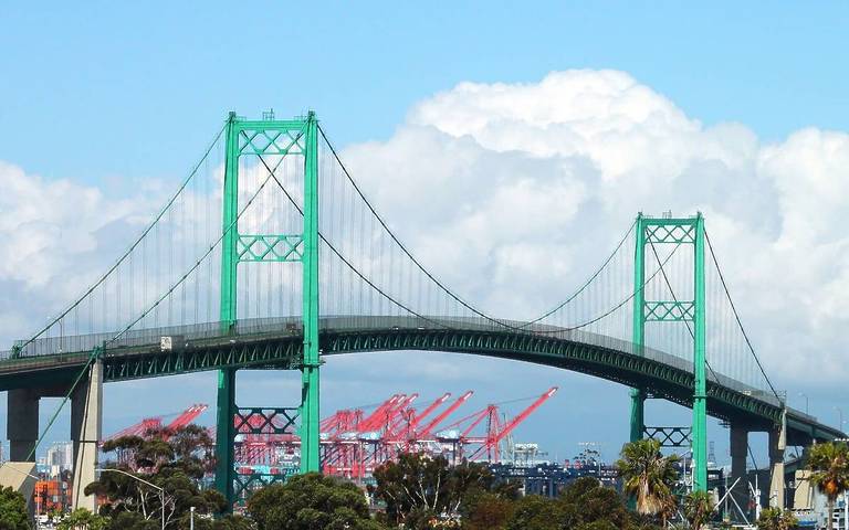 Los Angeles’ Vincent Thomas Bridge is partially shutting down this ...