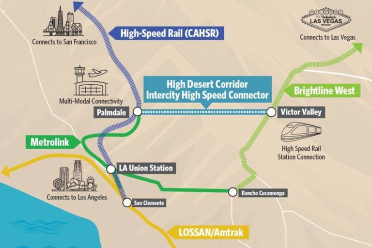 A Brand-New High-Speed Rail Desert Corridor Aims To Connect L.A. County ...