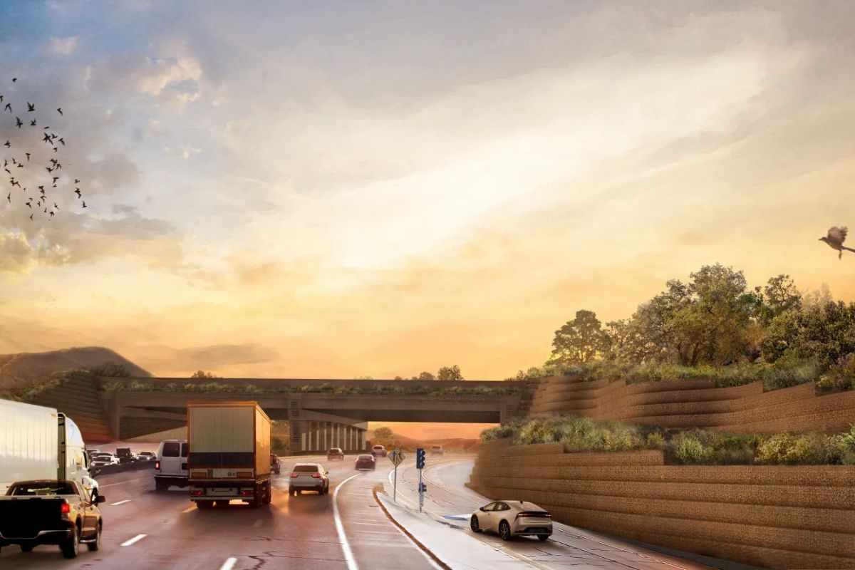 The World’s Largest Wildlife Crossing Begins Its Greening Stage With ...