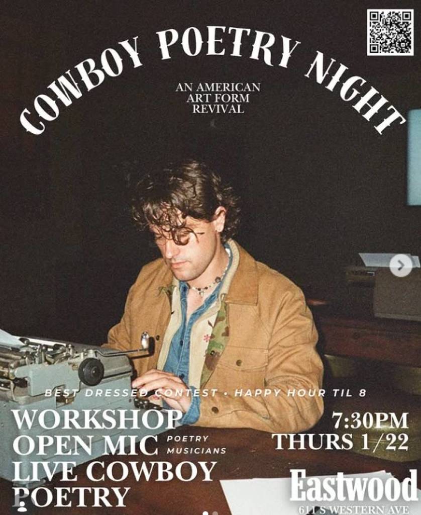 Cowboy Poetry Night In L.A. With Vintage Typewriters