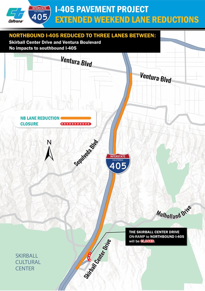 Lane Closures On Northbound I-405 Will Reduce Traffic To Two Lanes ...