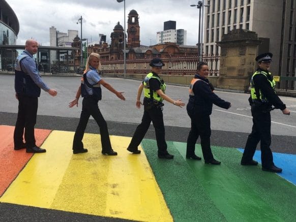 There's A Massive Rainbow Crossing Outside Piccadilly Station And It's ...