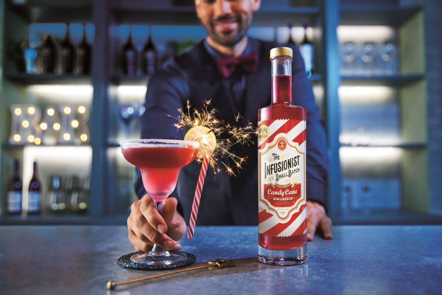 Aldi Is Releasing A Glittery Candy Cane Gin Liqueur For Christmas