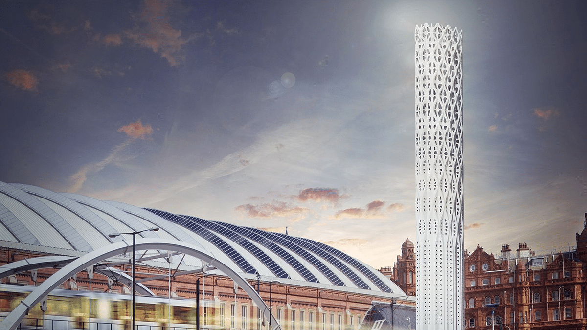 Manchester's New Tower Of Light Which Looms Over The City Is Almost ...