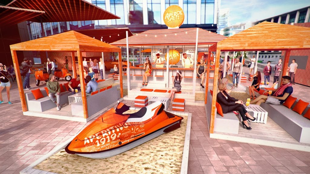 A Summery Aperol Spritz Beach Bar Has Opened Up In Spinningfields ...