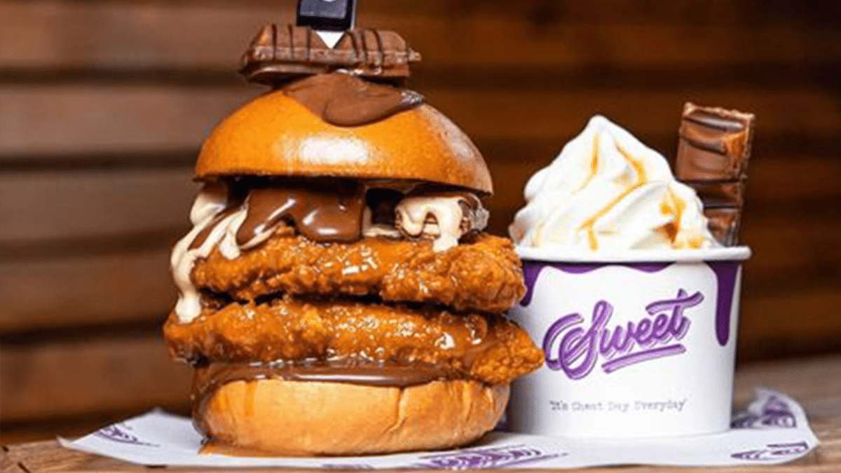 This Manchester Diner Has Created A Salted Caramel Fried Chicken Burger ...