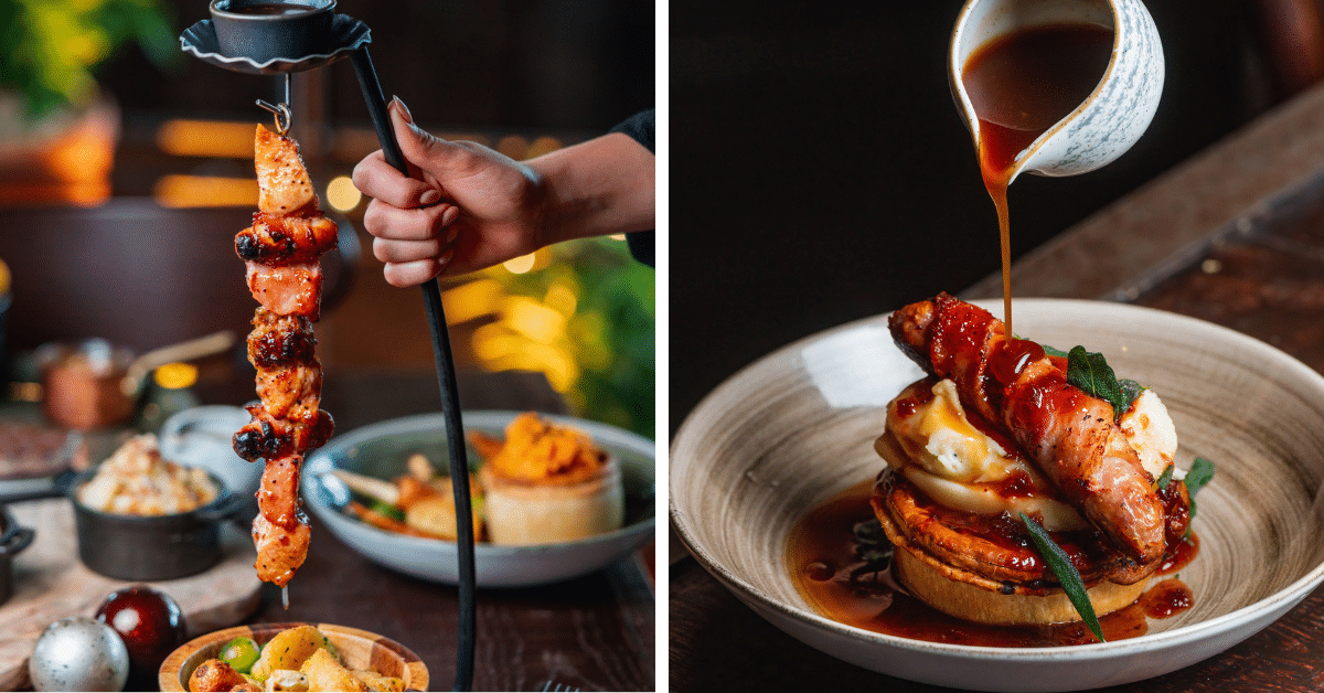 Christmas At The Botanist: Enjoy Festive Turkey Hanging Kebabs