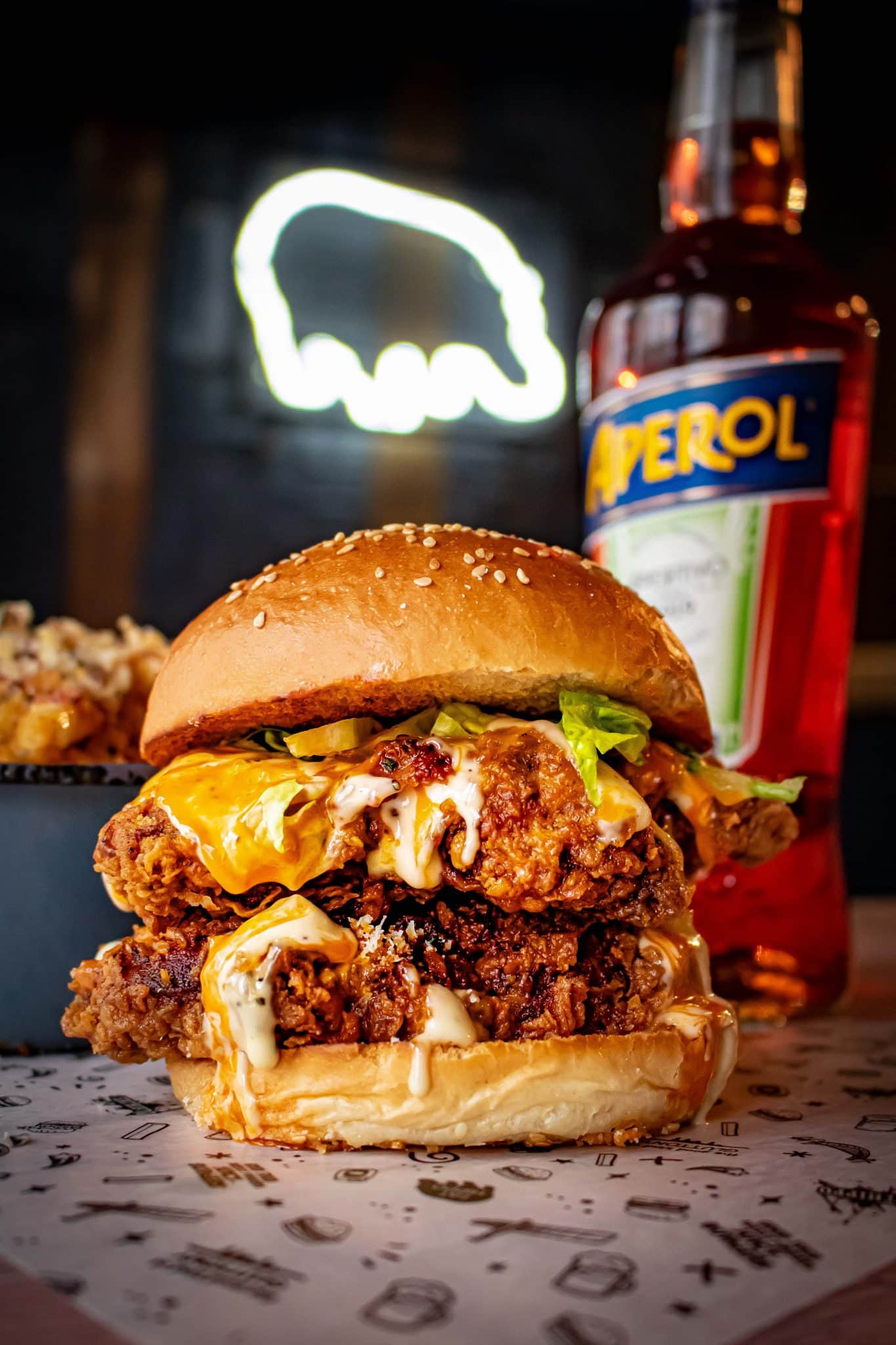 Manchester's Fat Hippo Has Launched An Aperol Spritz Chicken Burger