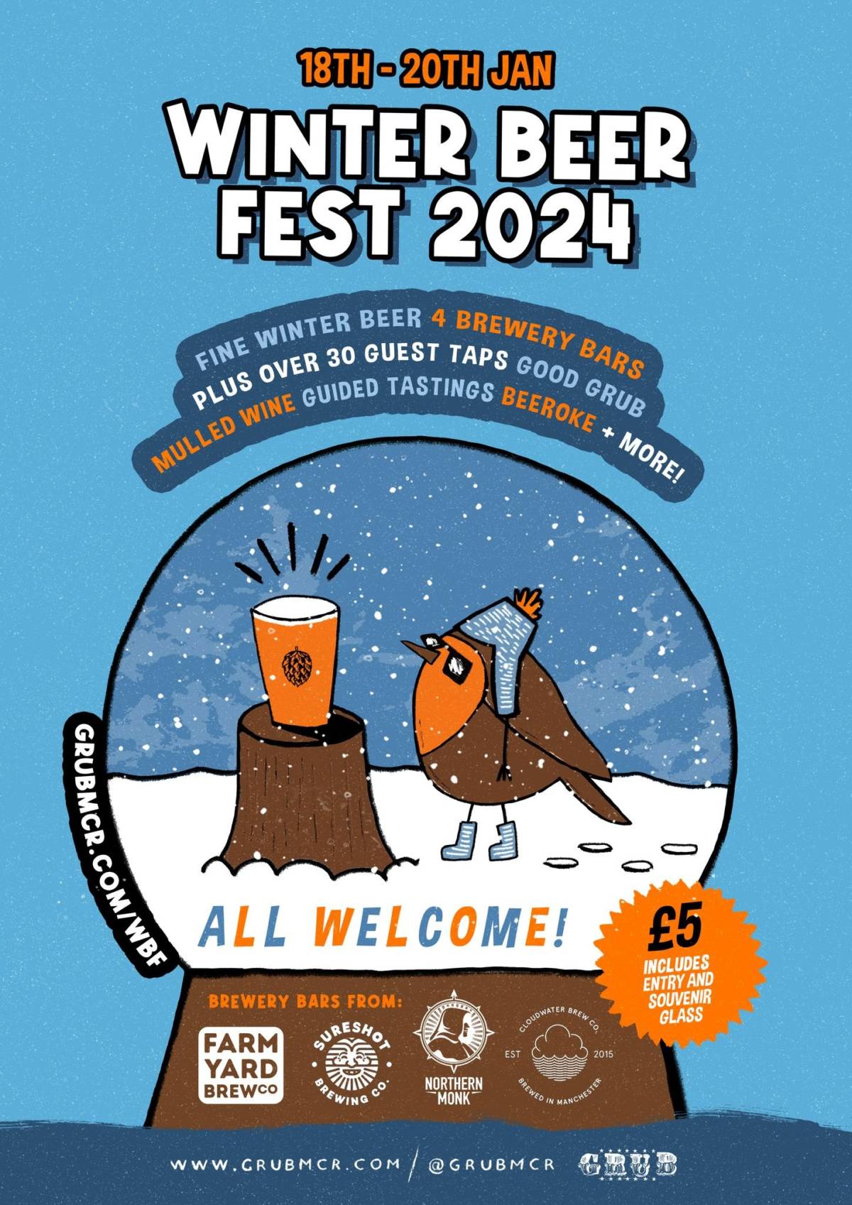 GRUB Manchester To Host Winter Beer Fest With Top Breweries