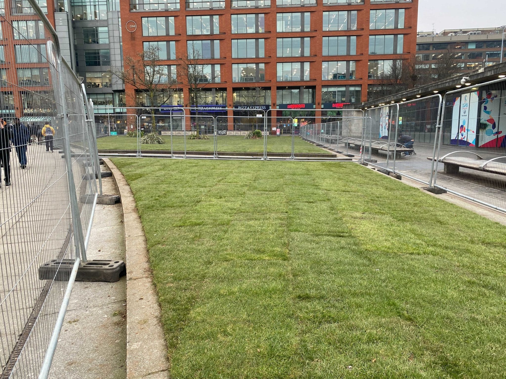 Manchester's Piccadilly Gardens Transformation Begins With New Turf