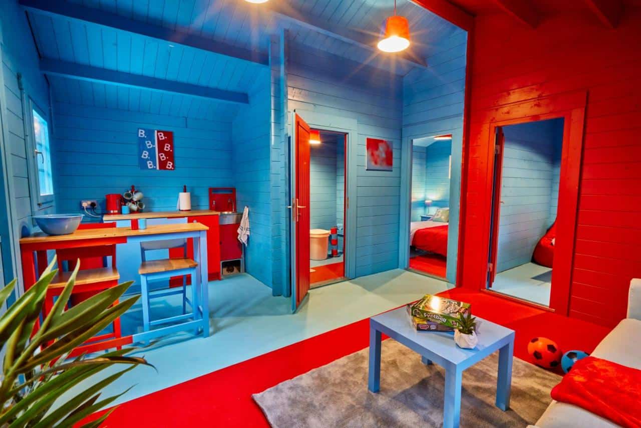 Red And Blue Derby House Unites Manchester Football Fans