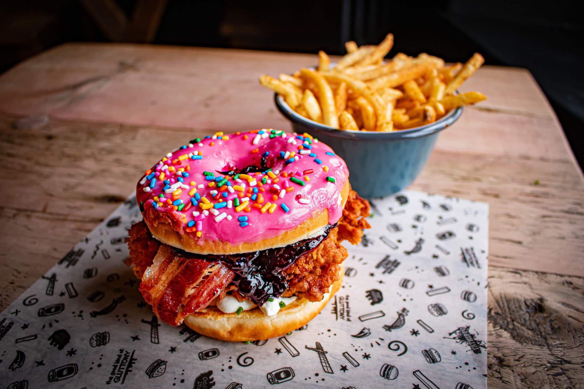 Fat Hippo Has Launched A Simpsons-Inspired Doughnut Burger