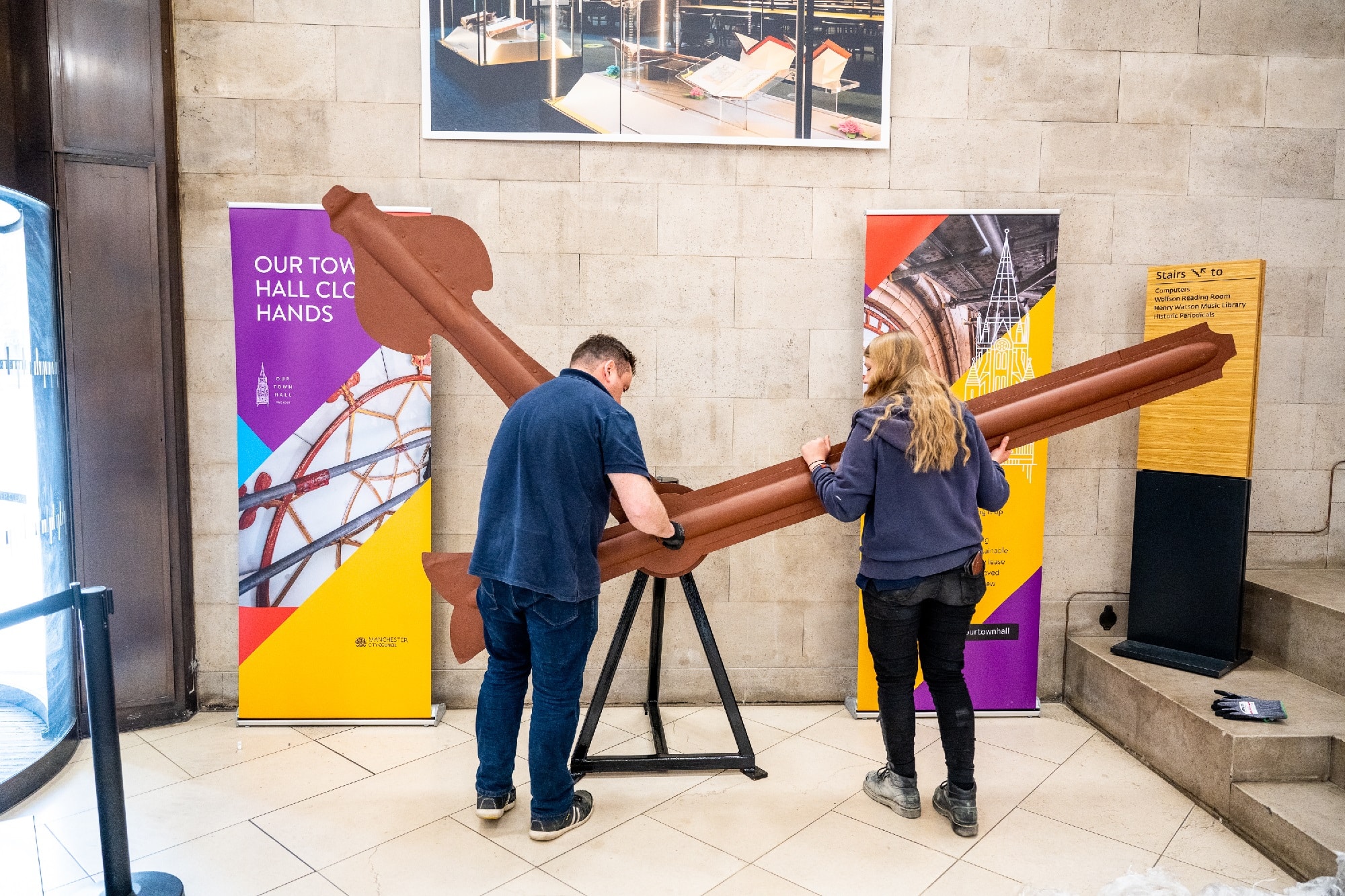 See The Huge Clock Hands From Manchester Town Hall Up Close
