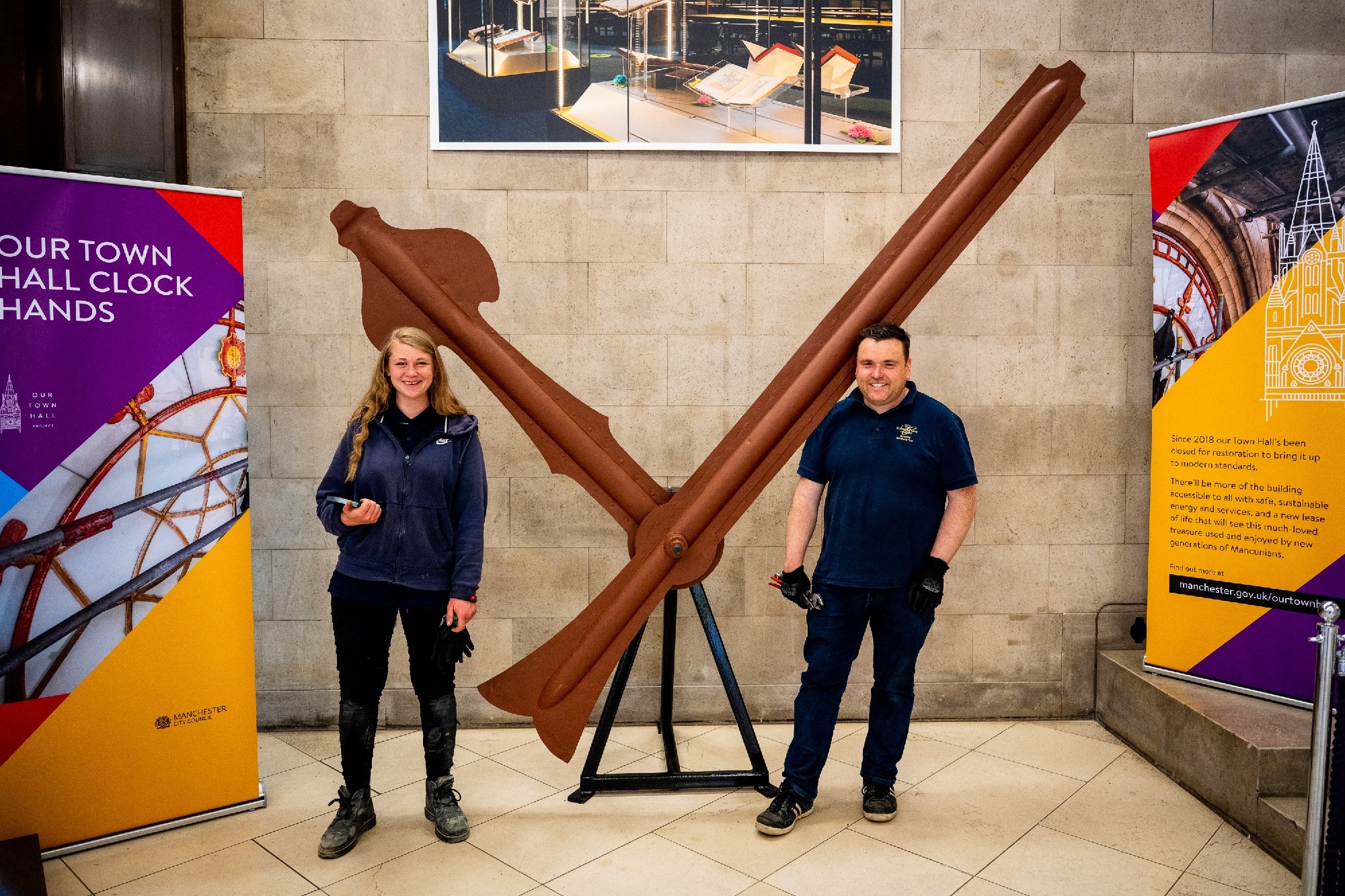 See The Huge Clock Hands From Manchester Town Hall Up Close