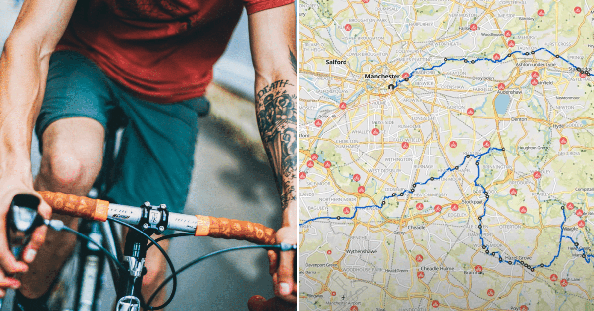 The Penis And Testicles-Shaped Cycling Route Around Manchester