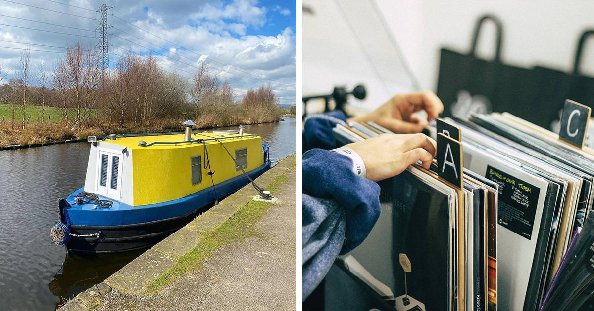 The Floating Record Shop That Cruises The Manchester Canals
