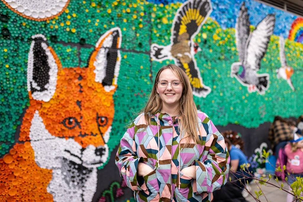 Huge Mural Made From Bottle Tops Revealed In Stockport