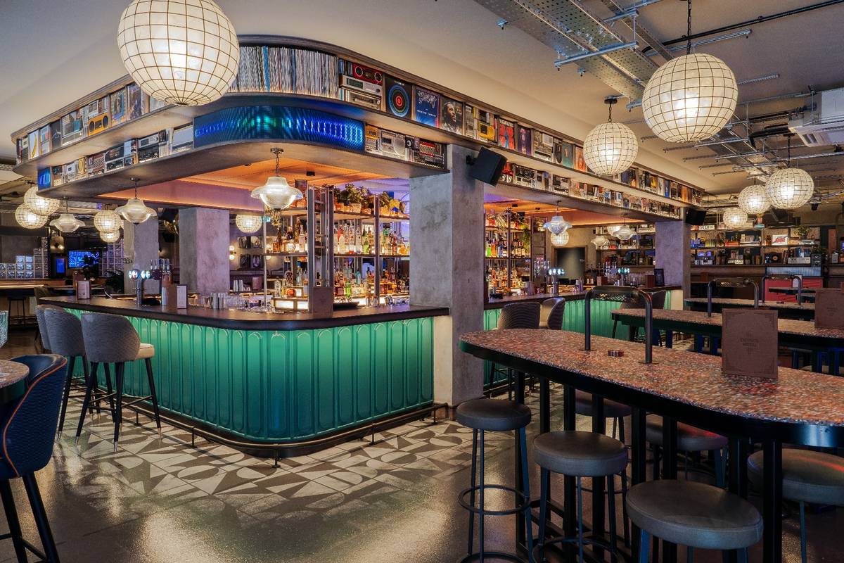 High-Tech Manchester Shuffleboard Bar Electric Shuffle Now Open