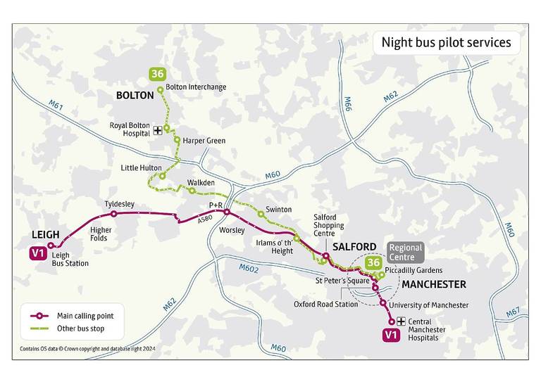New 24/7 Night Buses Set To Be Rolled Out In Greater Manchester
