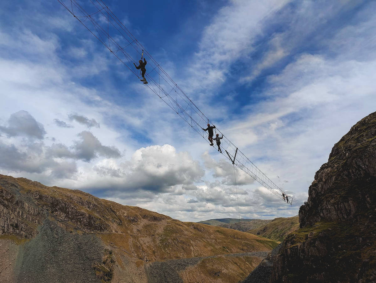 Infinity Bridge: Europe's Longest Wire Bridge Near Manchester