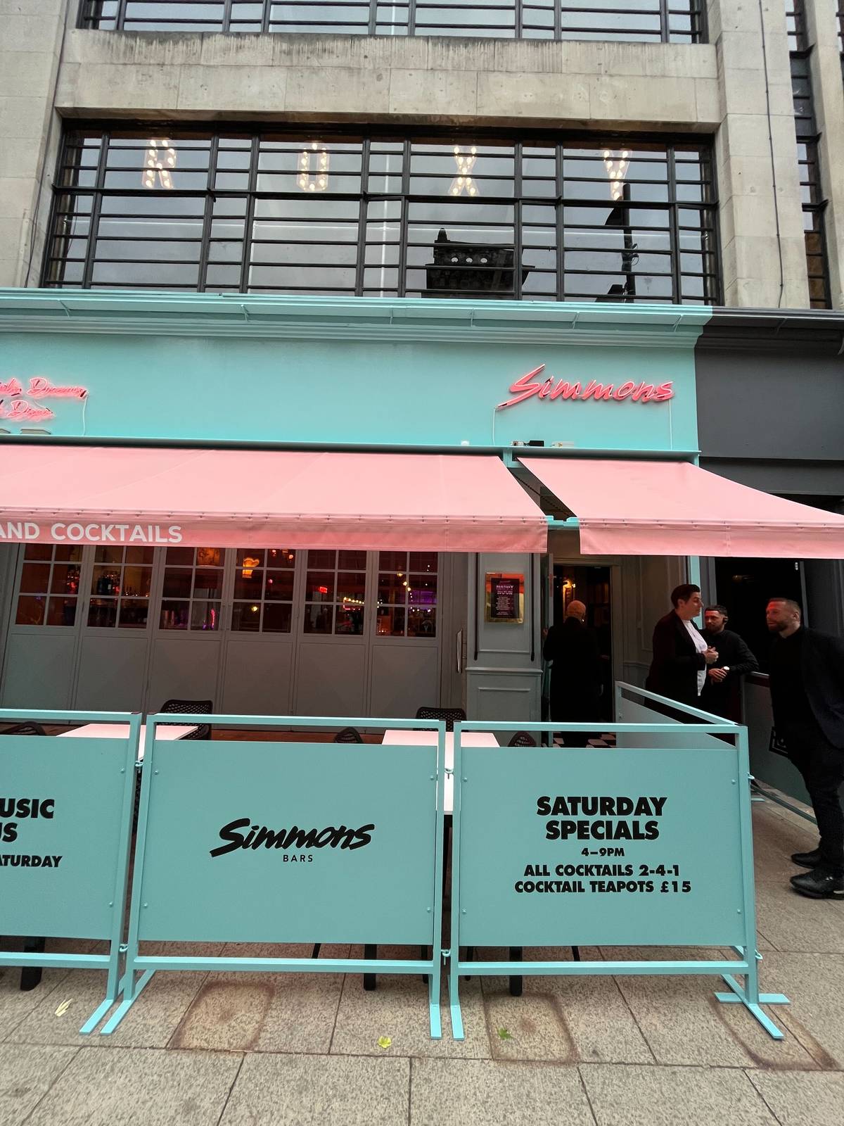 London's Simmons Bar Is Opening In Manchester This Autumn